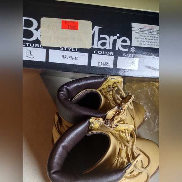 Short Stuff Ent | Shoes | Tan Wedge Heel Boot Worn Once 6 | Poshmark
